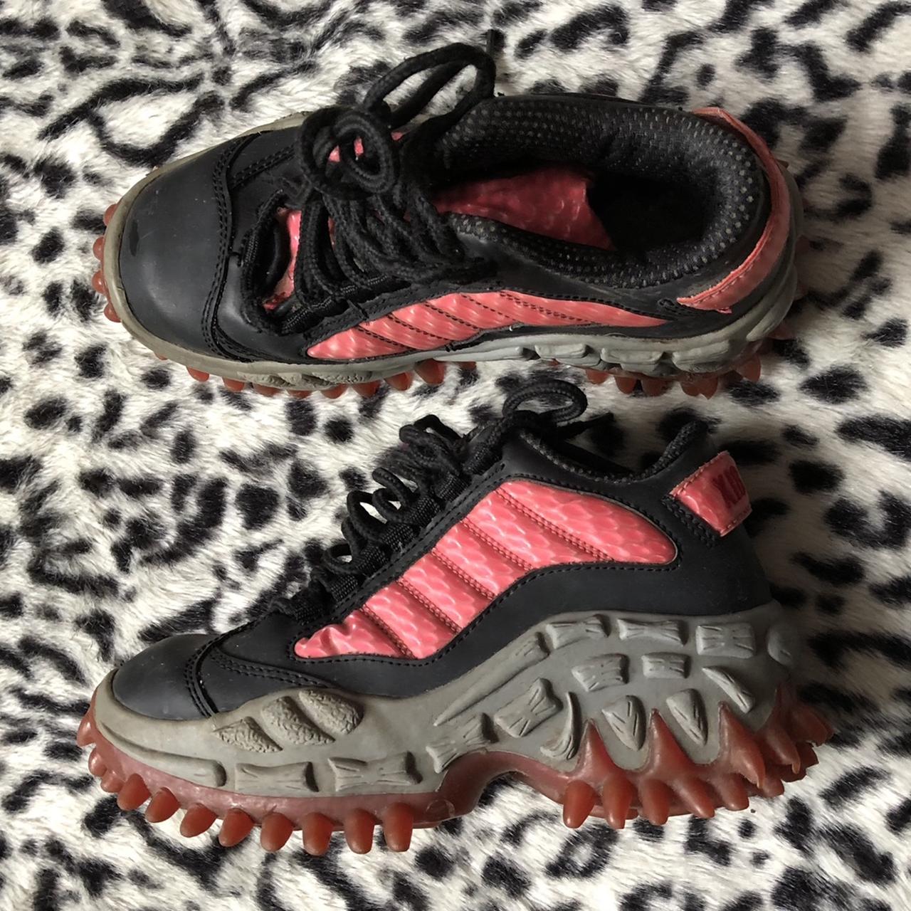 Y2K vintage pink X18 Reykjavik spike trainers Small... | Depop