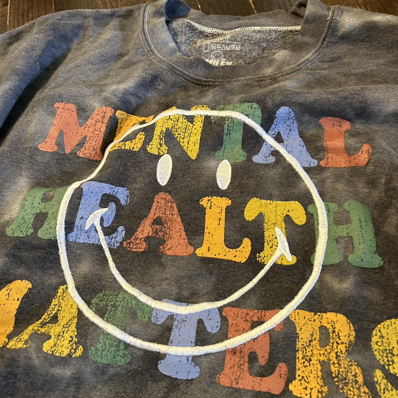 Day dreamer x smiley mental health matters crewneck... - Depop