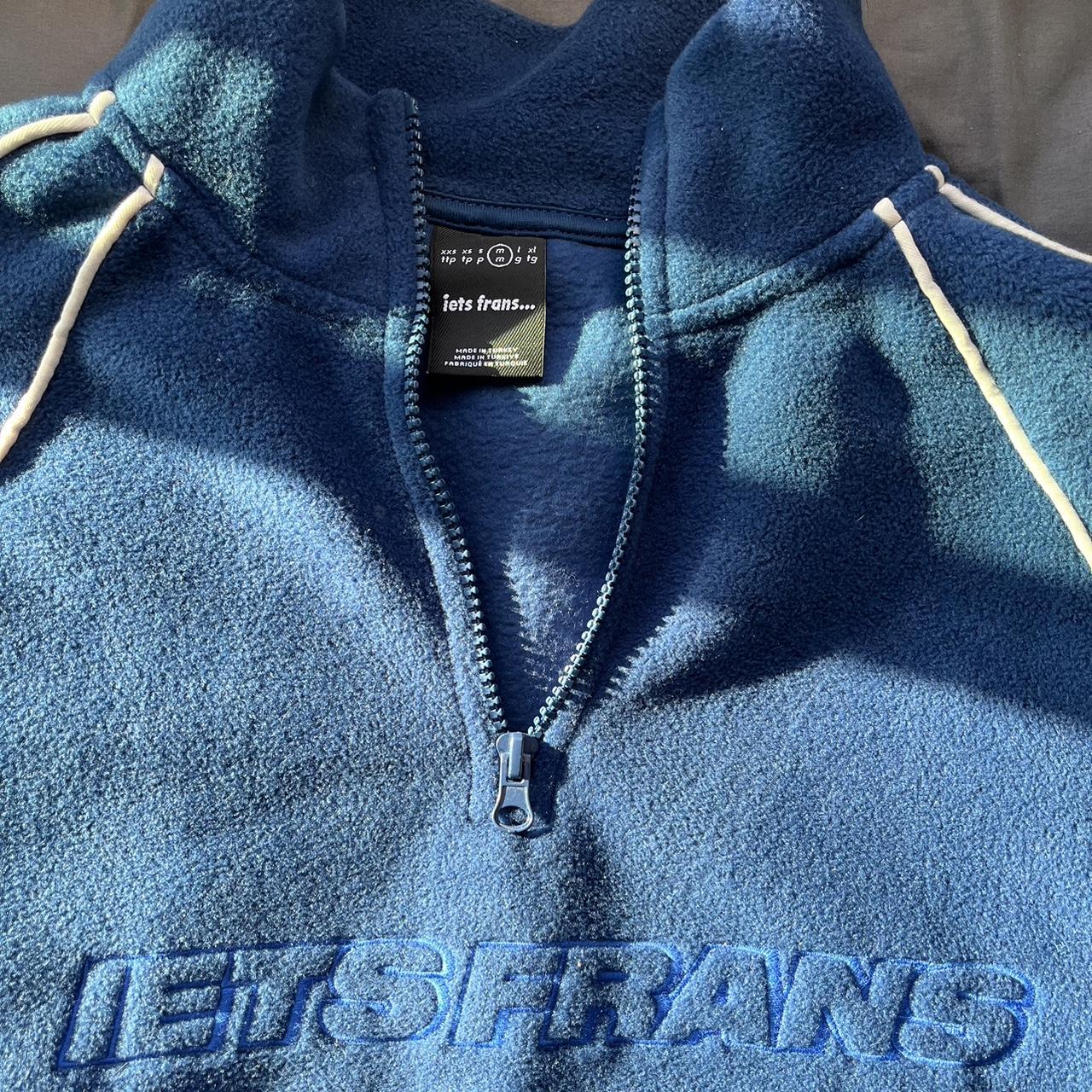Men’s Iets Frans Navy Quarter Zip Fleece Size M - Depop