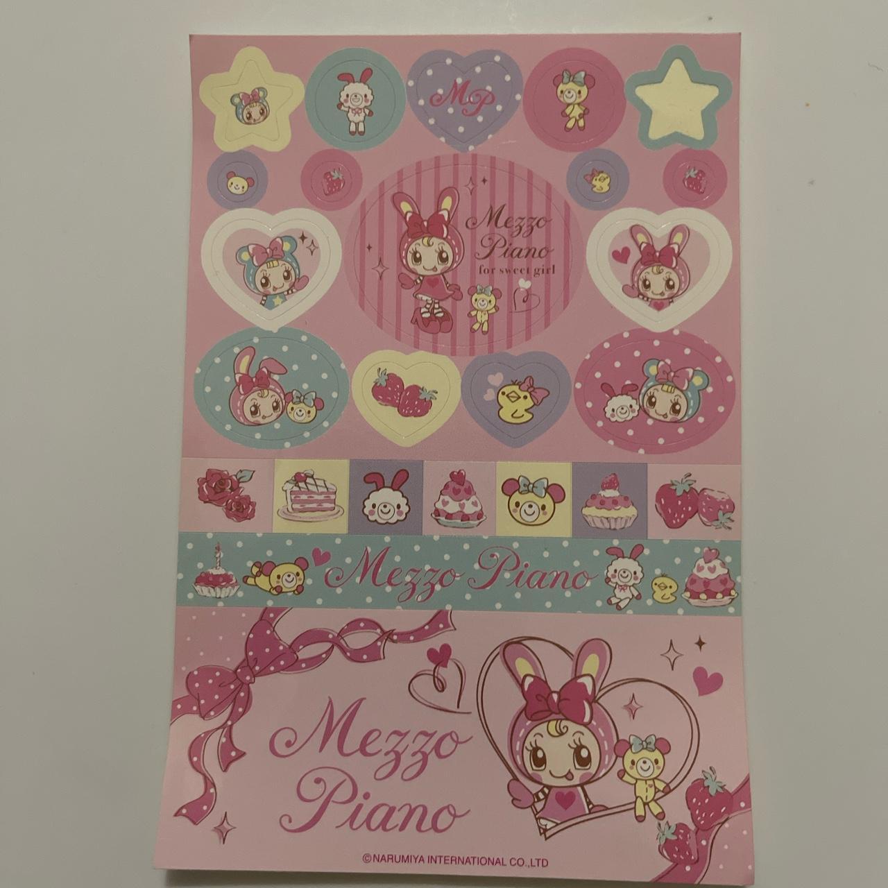 mezzo piano used sticker sheet ━━━━━★. *･｡ﾟ ⁺ if ur... - Depop