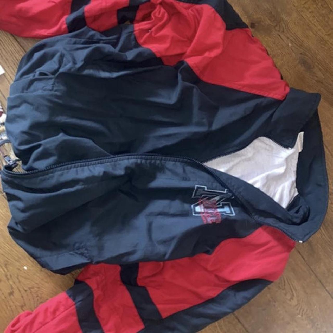 Nike Men's Red and Blue Jacket | Depop