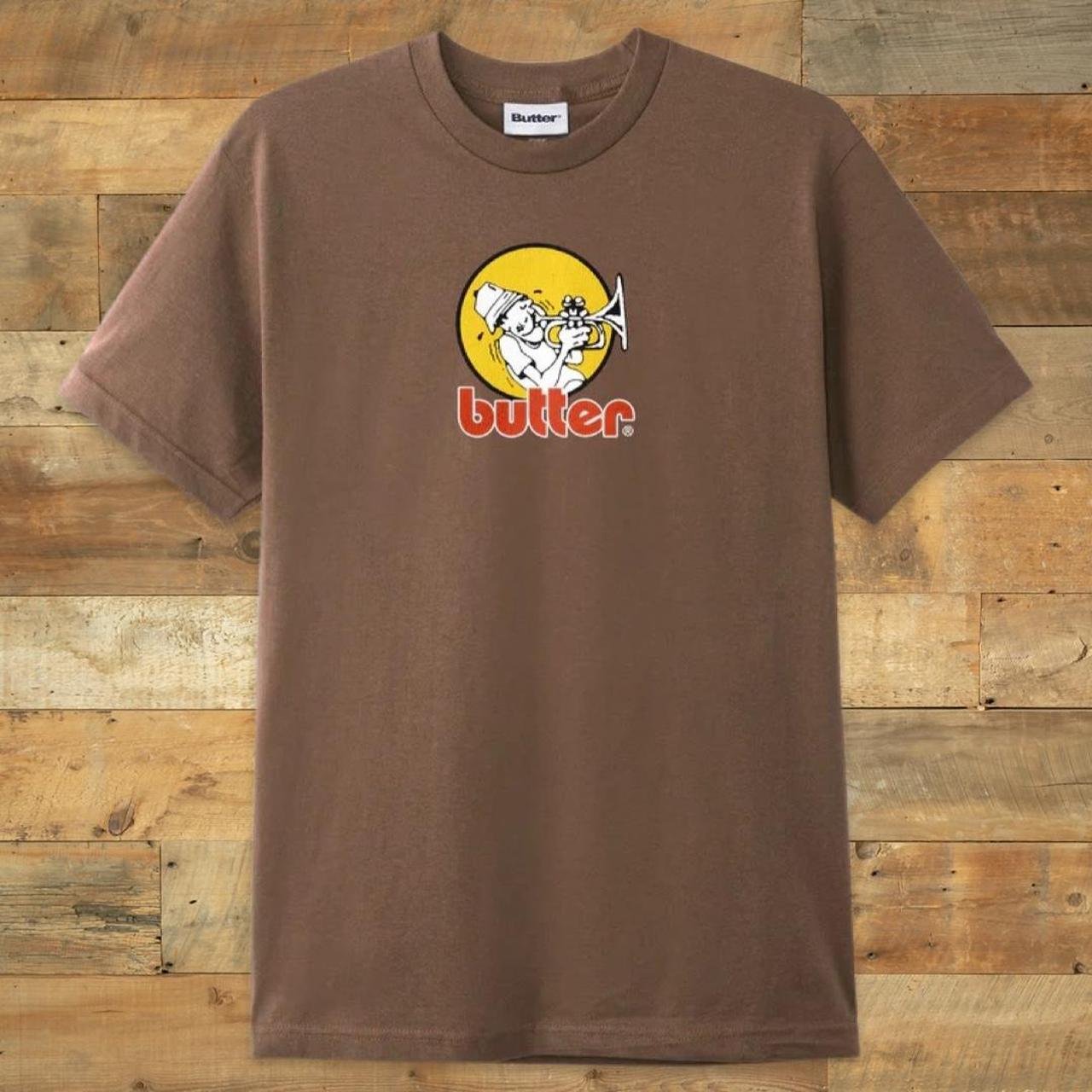 Butter Goods "Brass" Washed Wood Tee - Depop