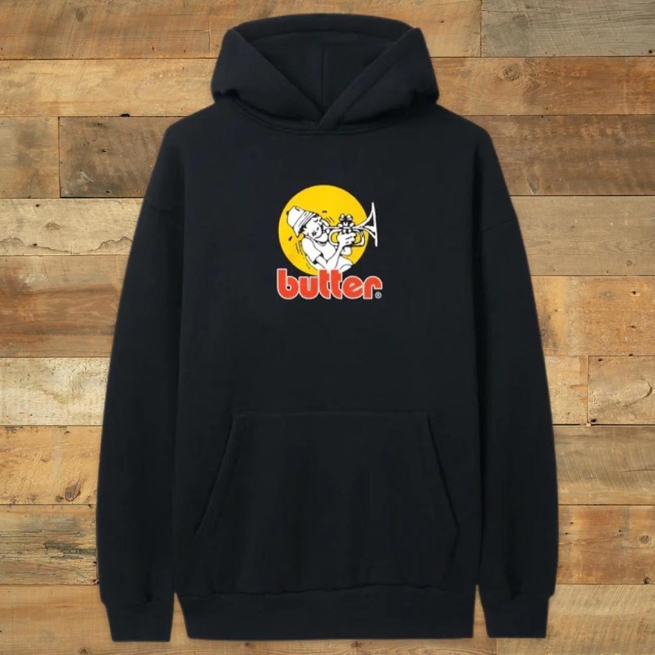 Butter Goods "Brass" Black Pullover Hoodie - Depop