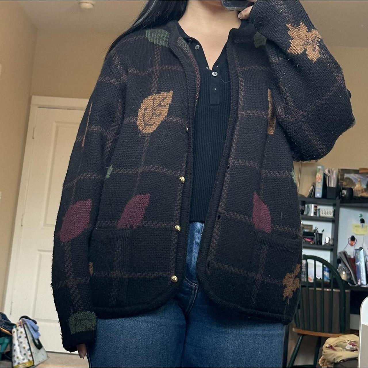 Cute and cozy grandma cardigan for fall! Made out of... - Depop