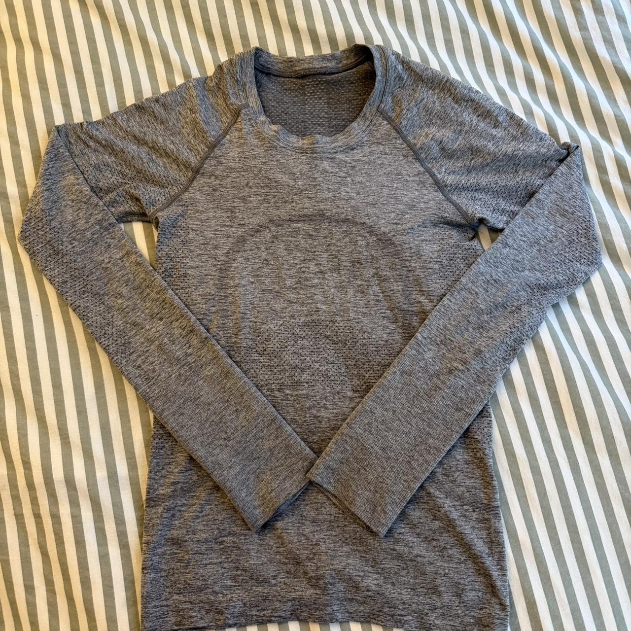 Lululemon grey swiftly tech long sleeve Full length | Depop