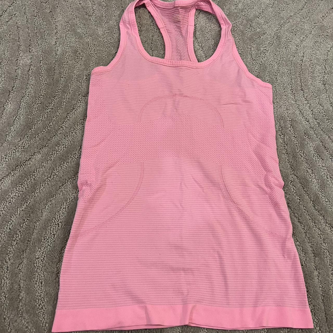 Lululemon pink swiftly tech tank. Older style, color... - Depop