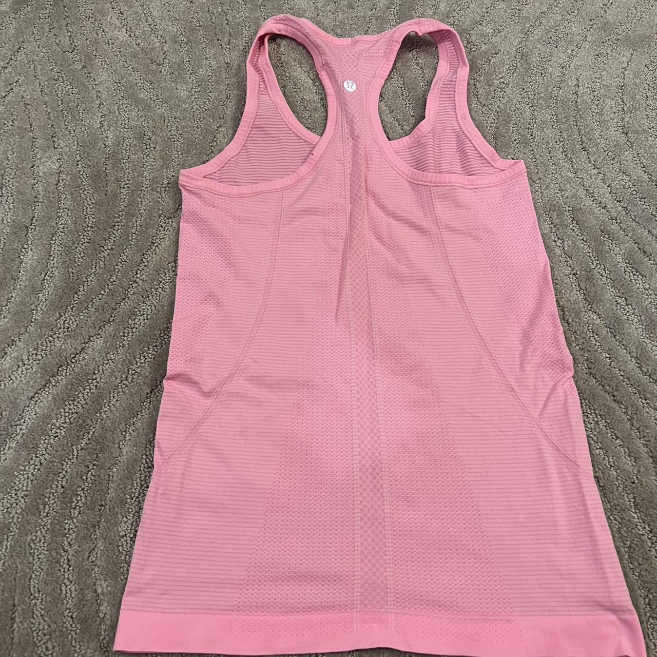 Lululemon pink swiftly tech tank. Older style, color... - Depop