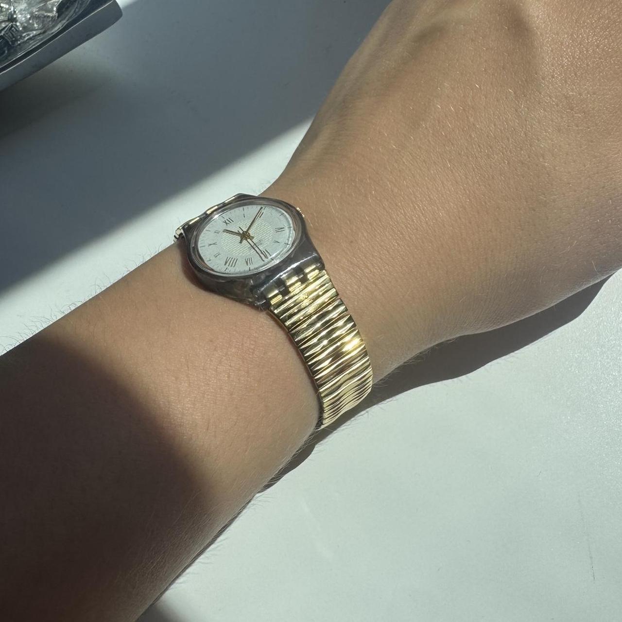 Swatch Women's Analogue Watch - Gold/Brown – vintage … - Gem