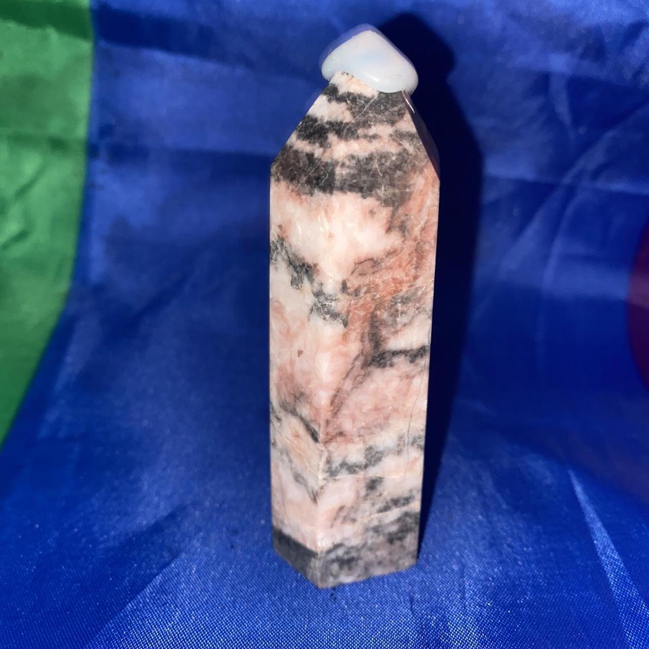 Pink Zebra Marble Crystal Tower 3 Inches Tall Depop pink-zebra-marble-crystal-tower-3-inches-tall-depop
