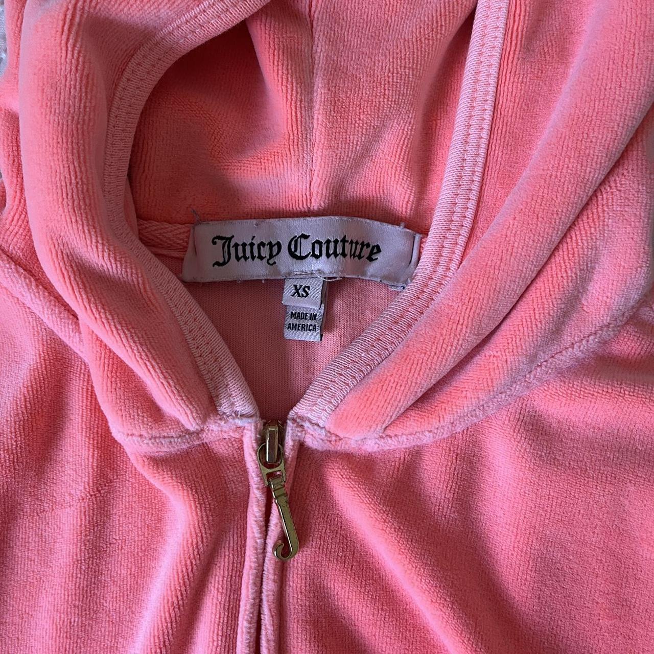 Juicy Couture early 2000s coral pink track jacket... - Depop