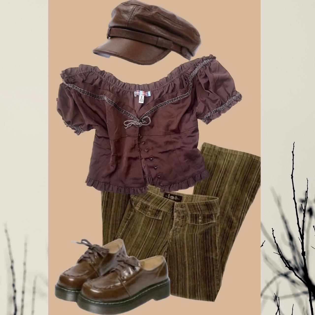 Vintage urban outfitters deep purple button up... - Depop