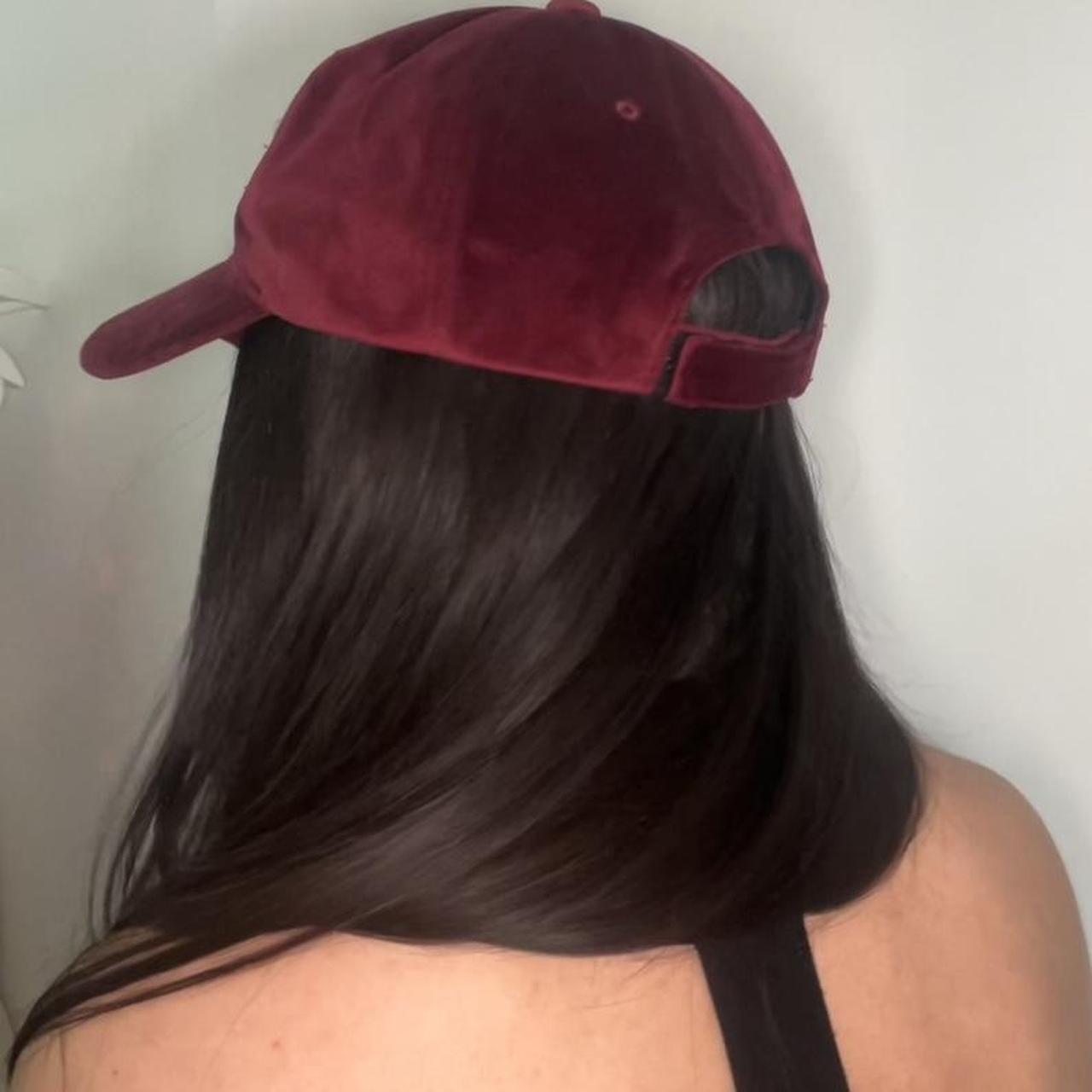 Red velvet hat - Depop
