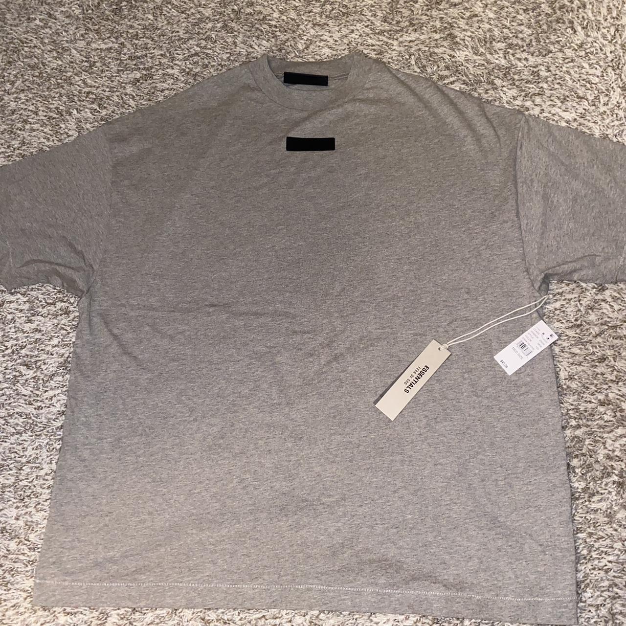 grey essentials shirt brand new - Depop