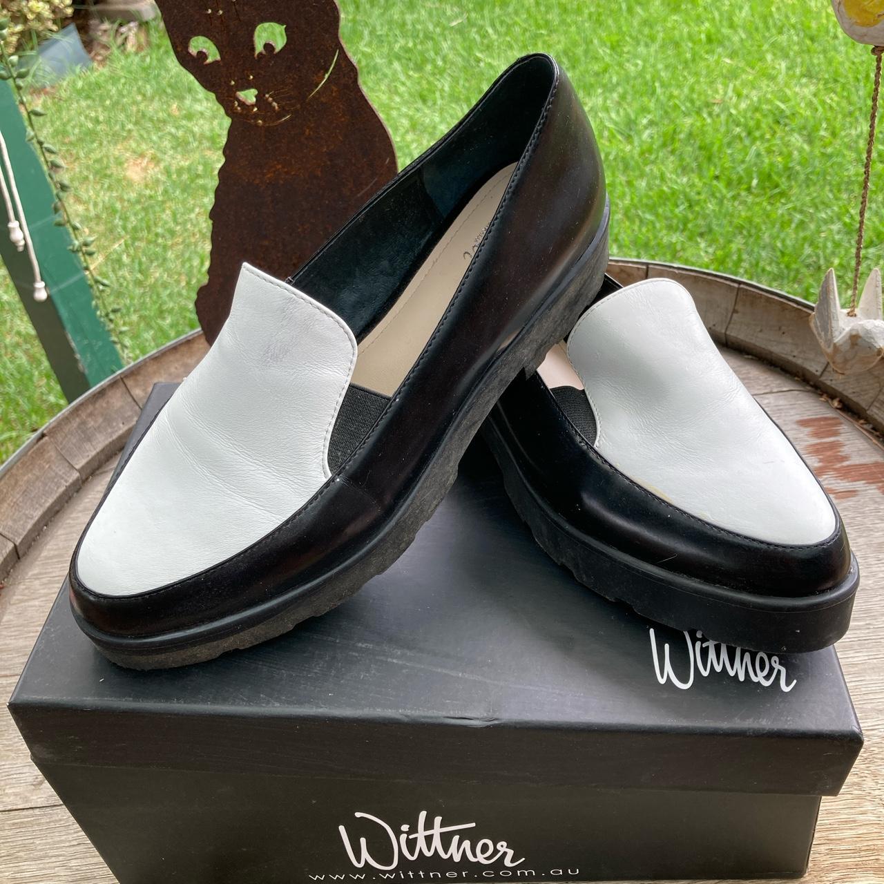 Beautiful Wittner loafers. On trend with the black... - Depop