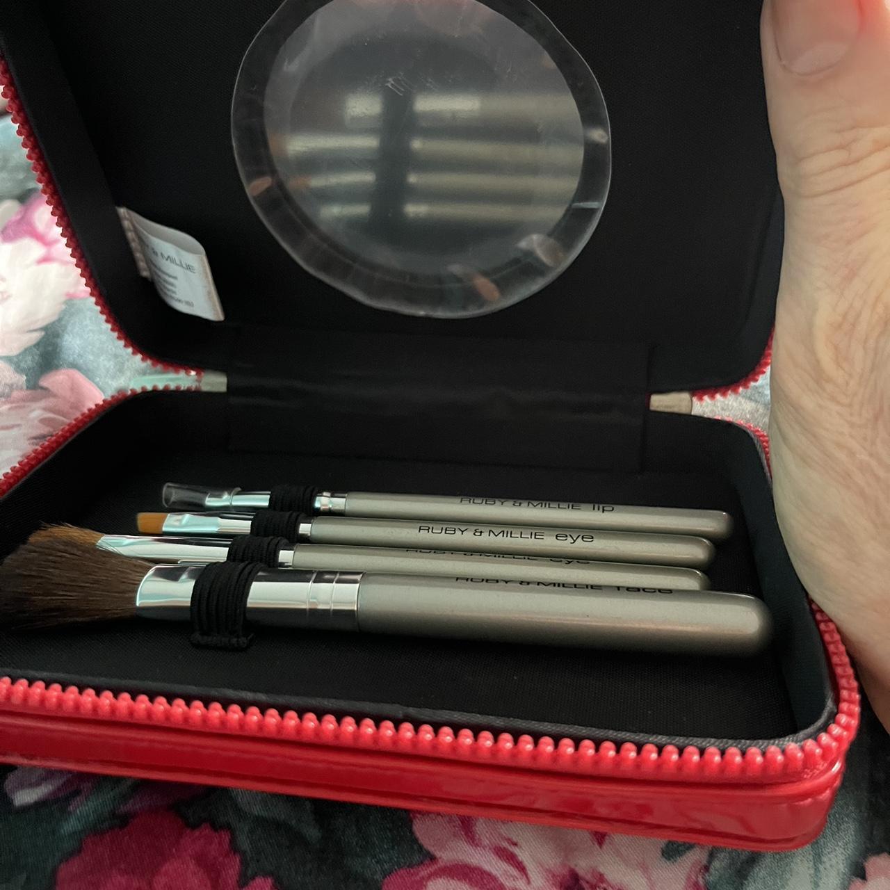 Ruby & Millie make up brushes and case - Depop