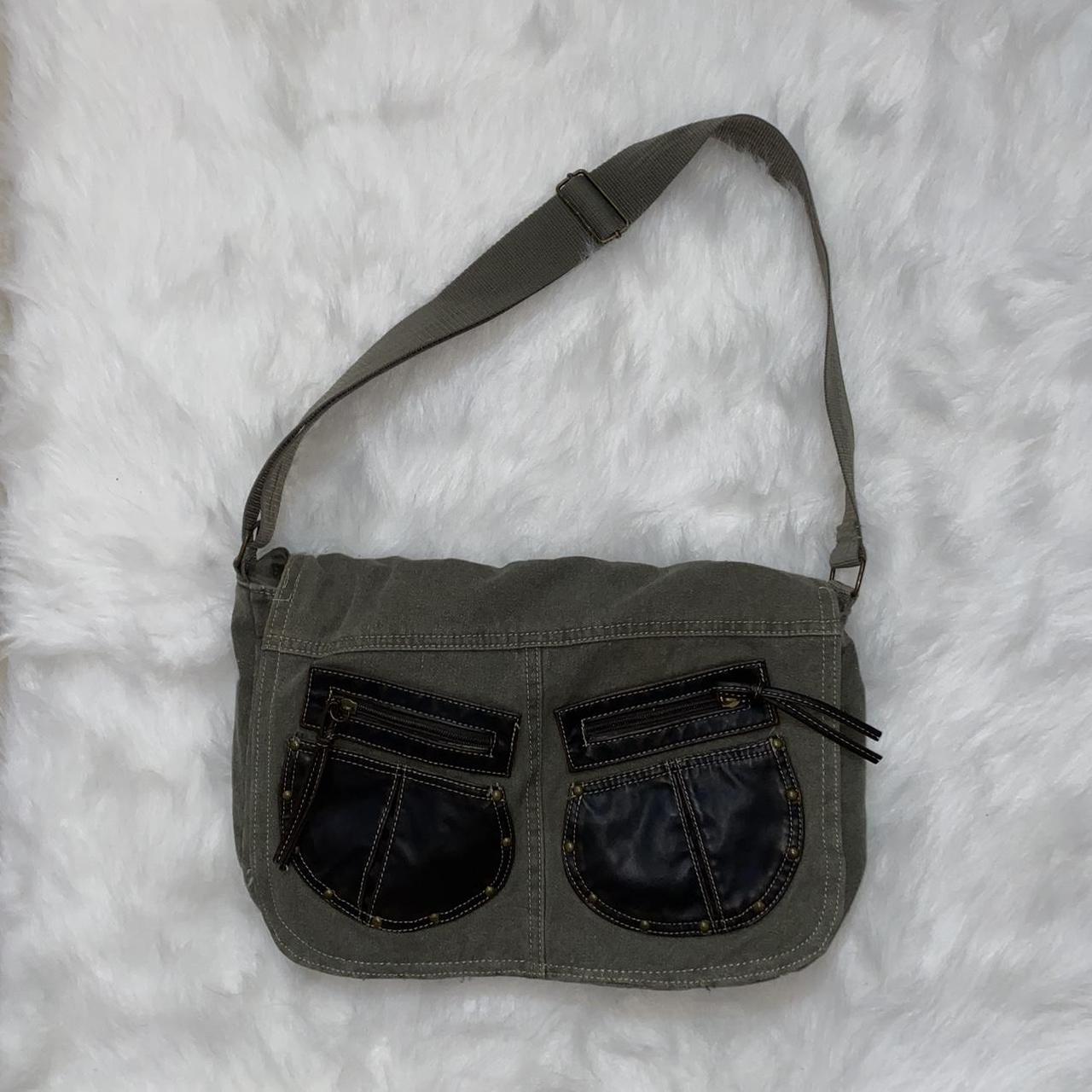 refuge messenger bag in perfect condition #y2k... - Depop