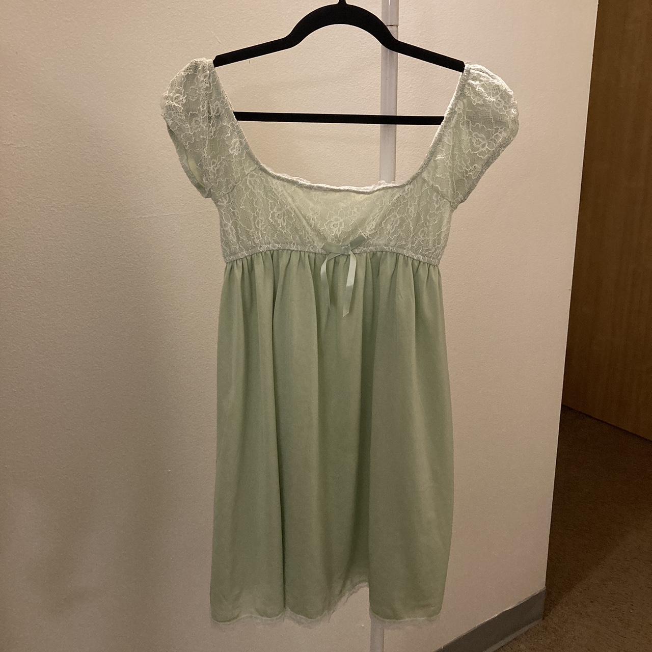 unif babydoll milkmaid sprite dress with empire... - Depop