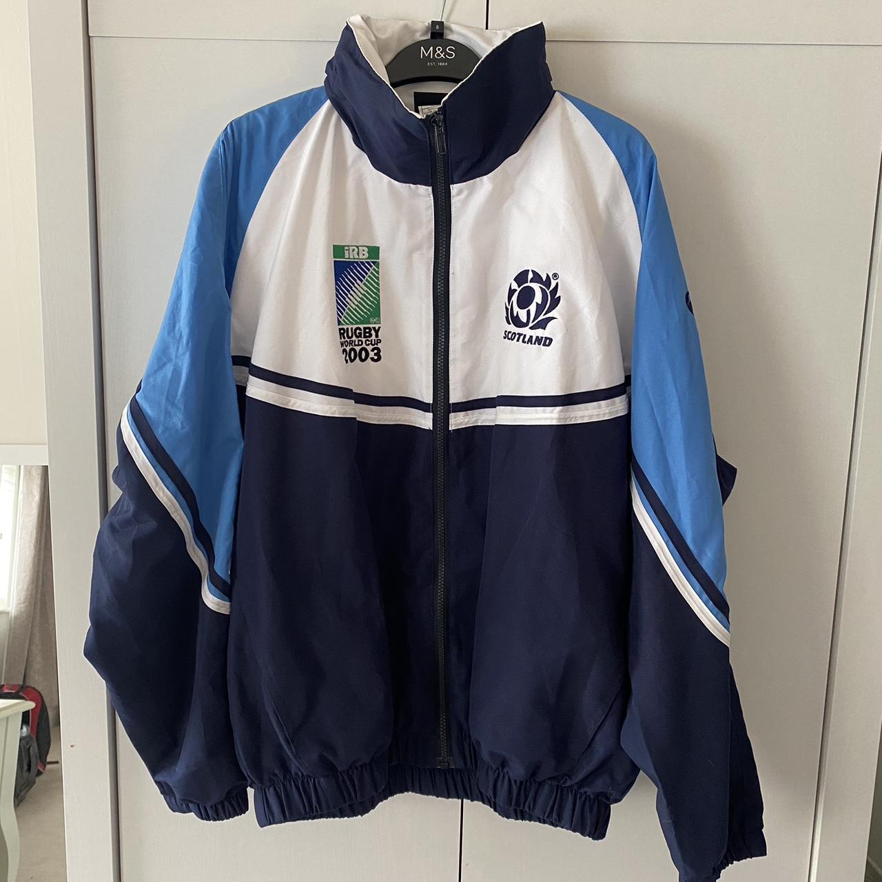 vintage Scotland Rugby jacket size Large Canterbury... | Depop