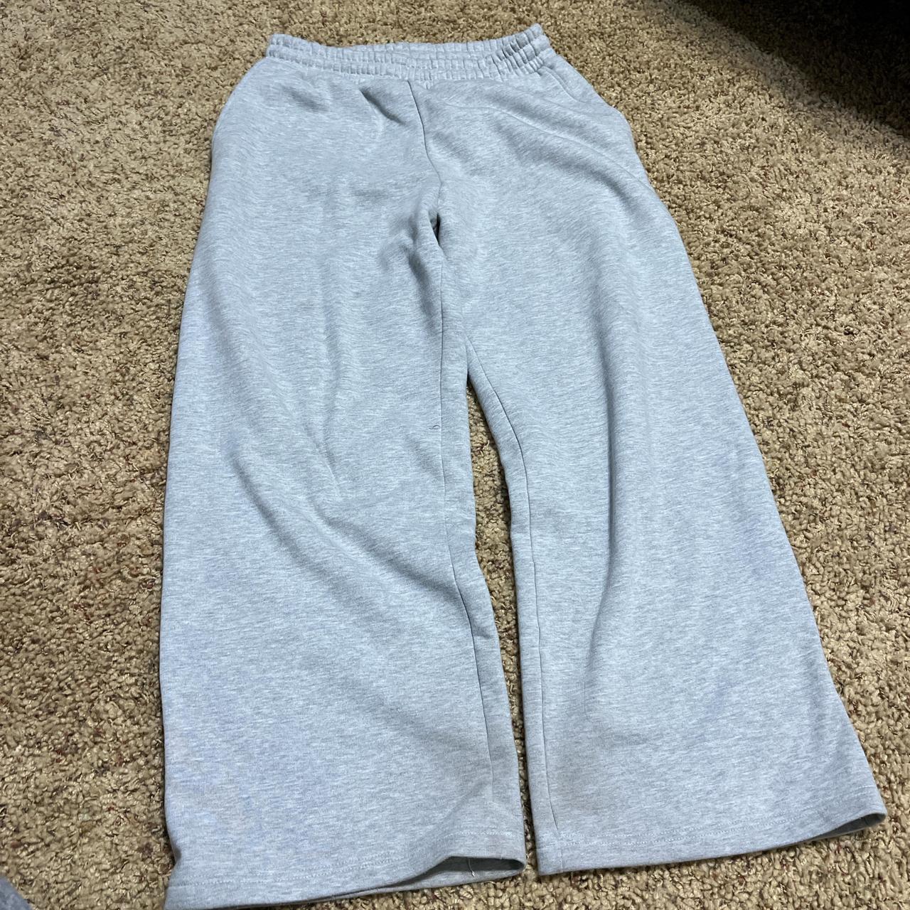 Weekday Baggy Grey Sweatpants imported from... - Depop