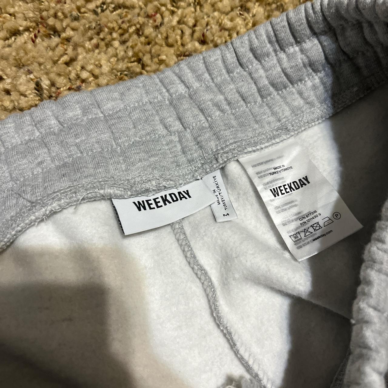 Weekday Baggy Grey Sweatpants imported from... - Depop