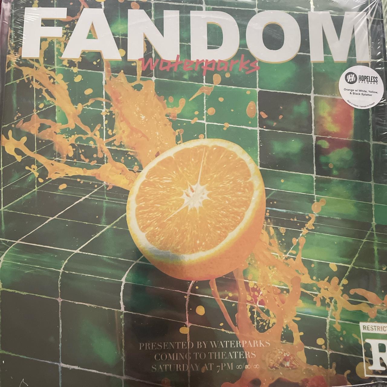 Waterparks fandom orange with white yellow and black... - Depop