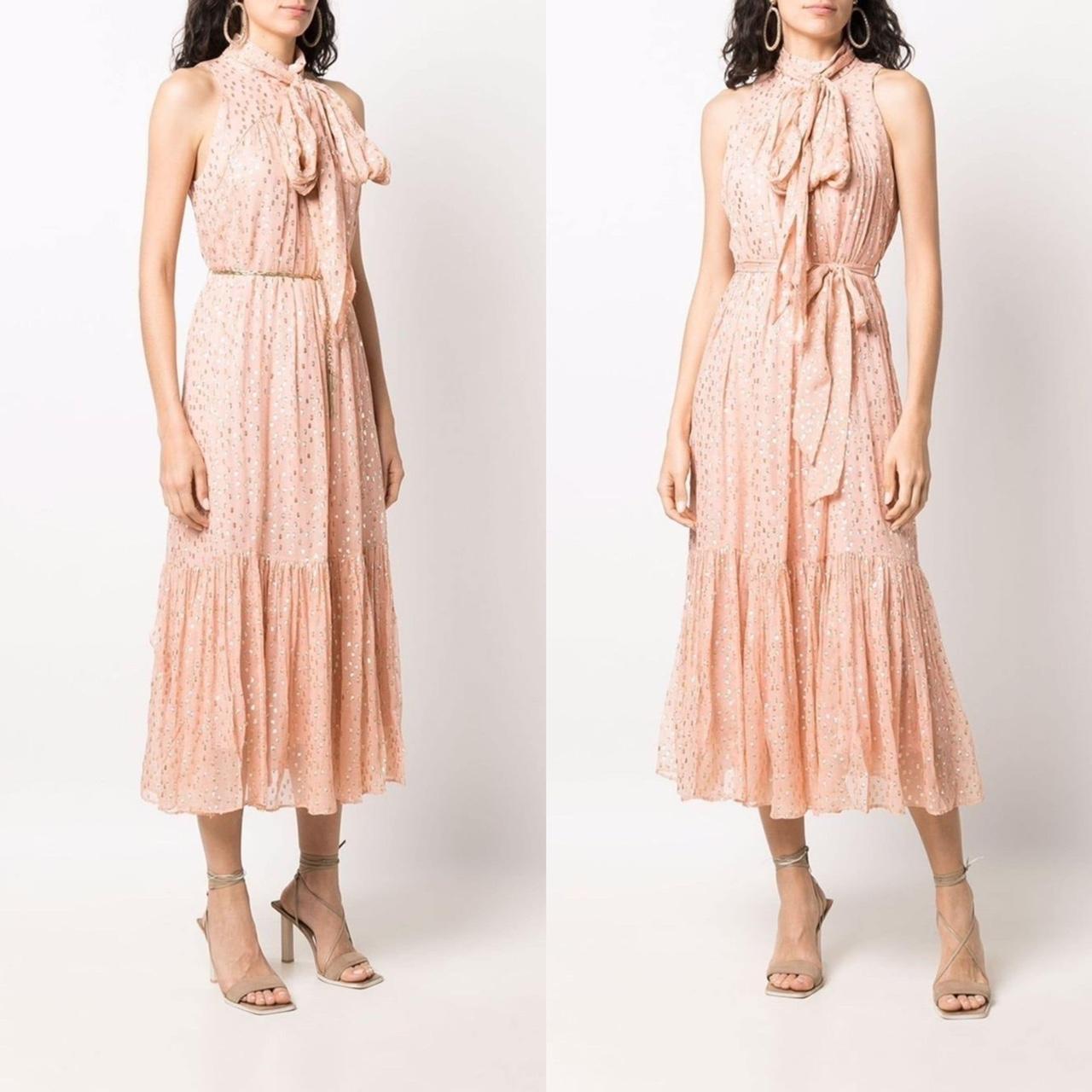 This romantic, flowy silk blend dress from... - Depop