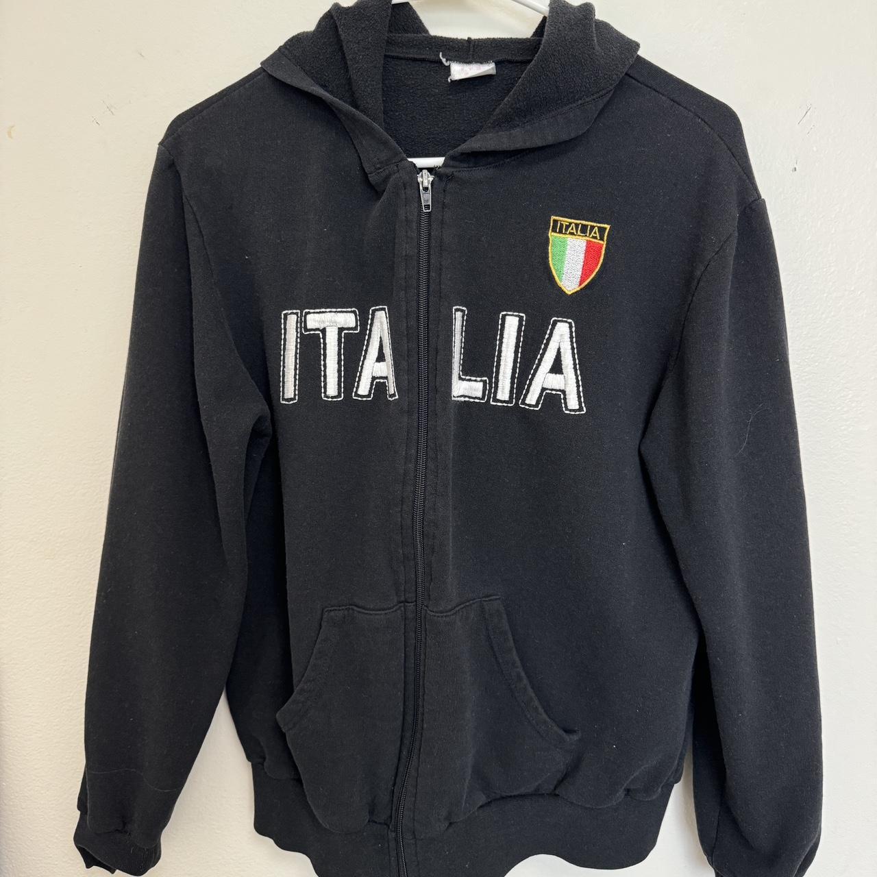 vintage made in italy zip up fits like a small - Depop