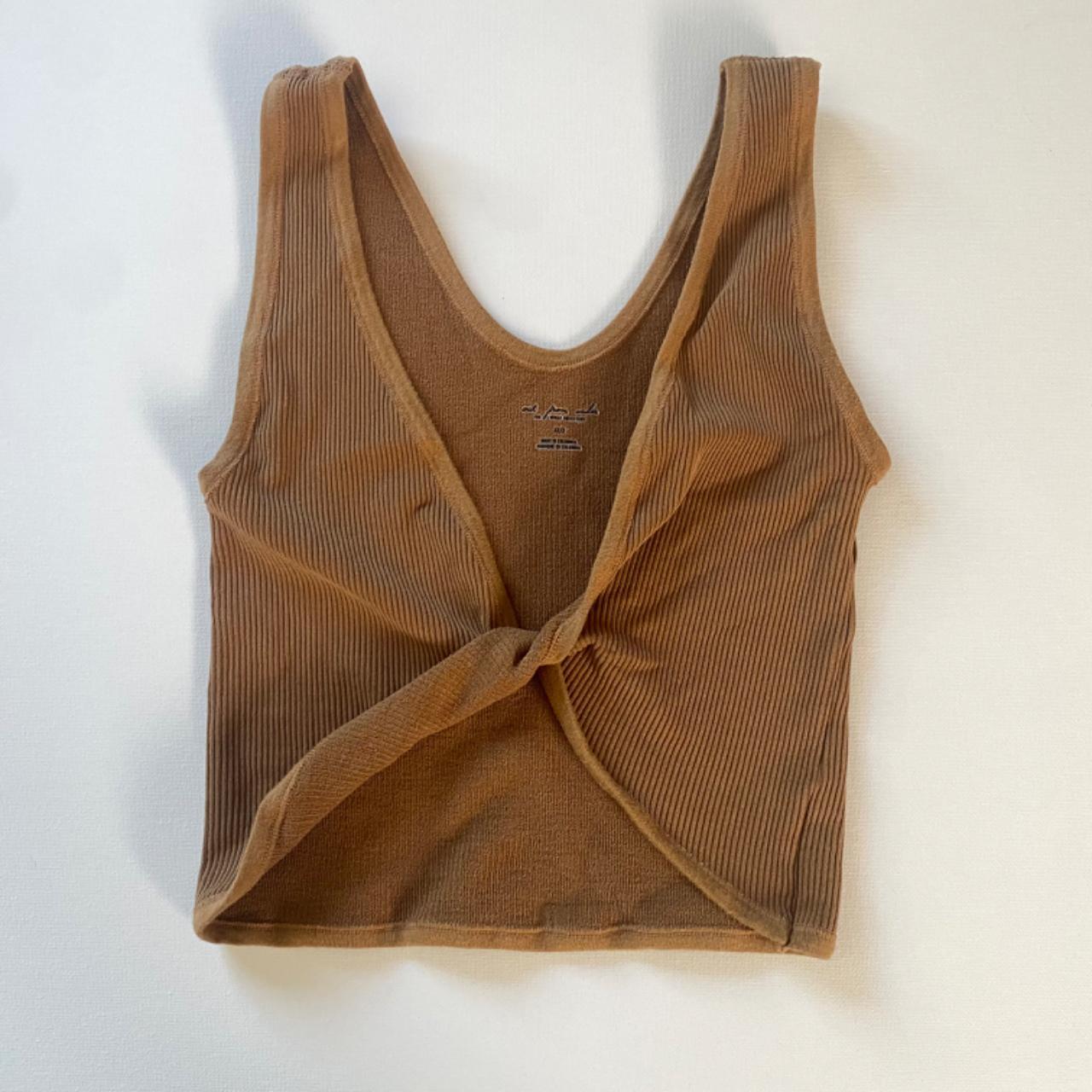 Out from Under ribbed twist crop bra top Can be worn... - Depop