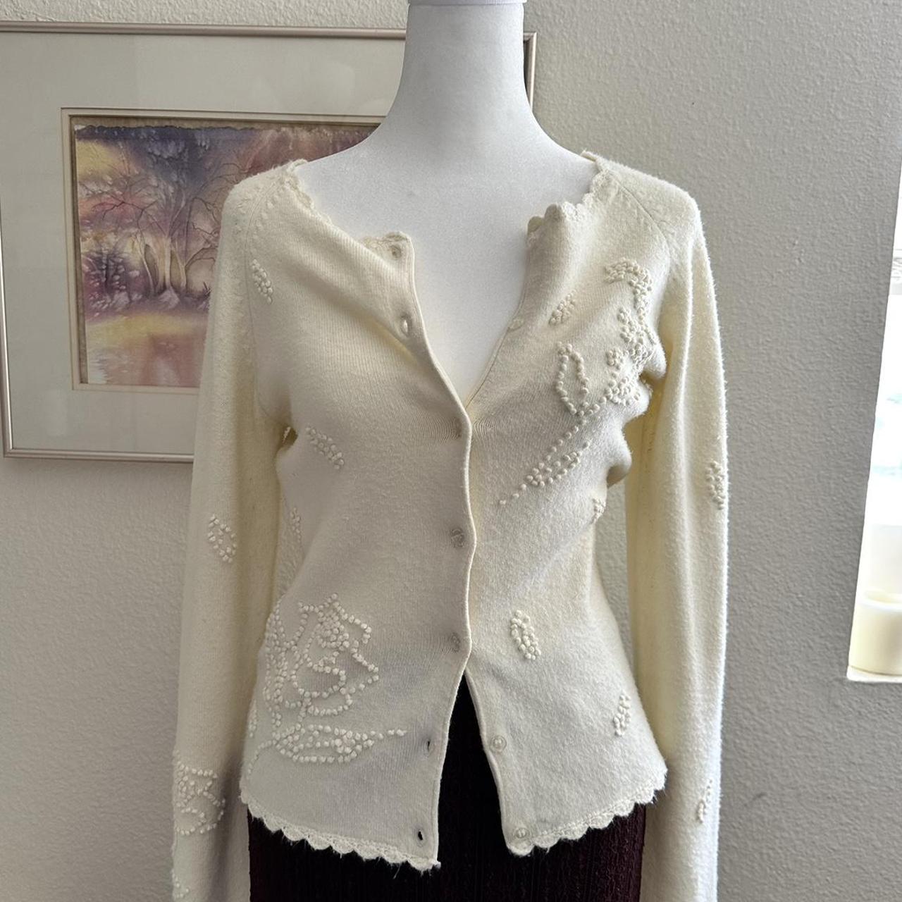 Women's Cream Cardigan | Depop