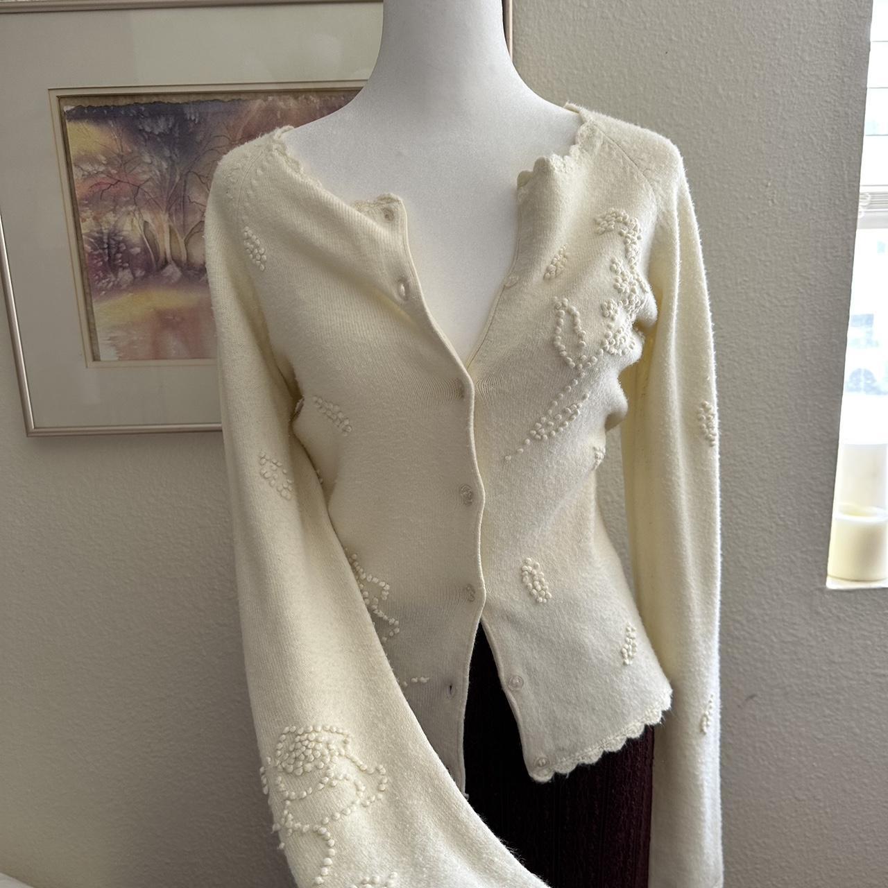 Women's Cream Cardigan | Depop
