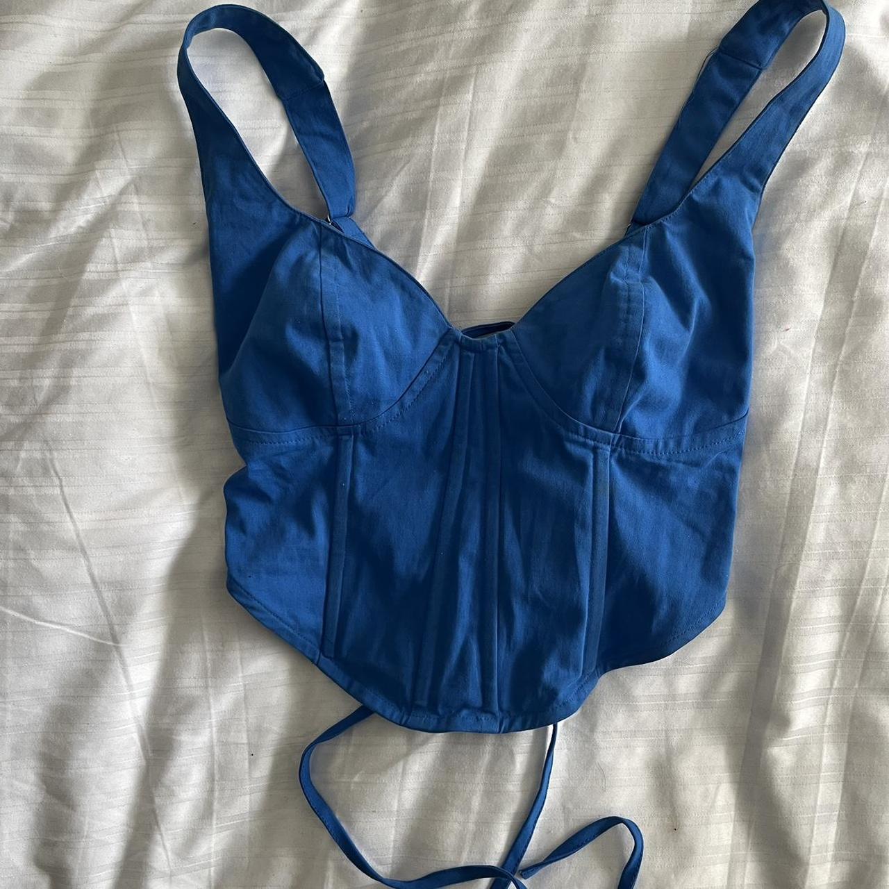 Blue glassons corset in size 8 REALLY flattering... - Depop