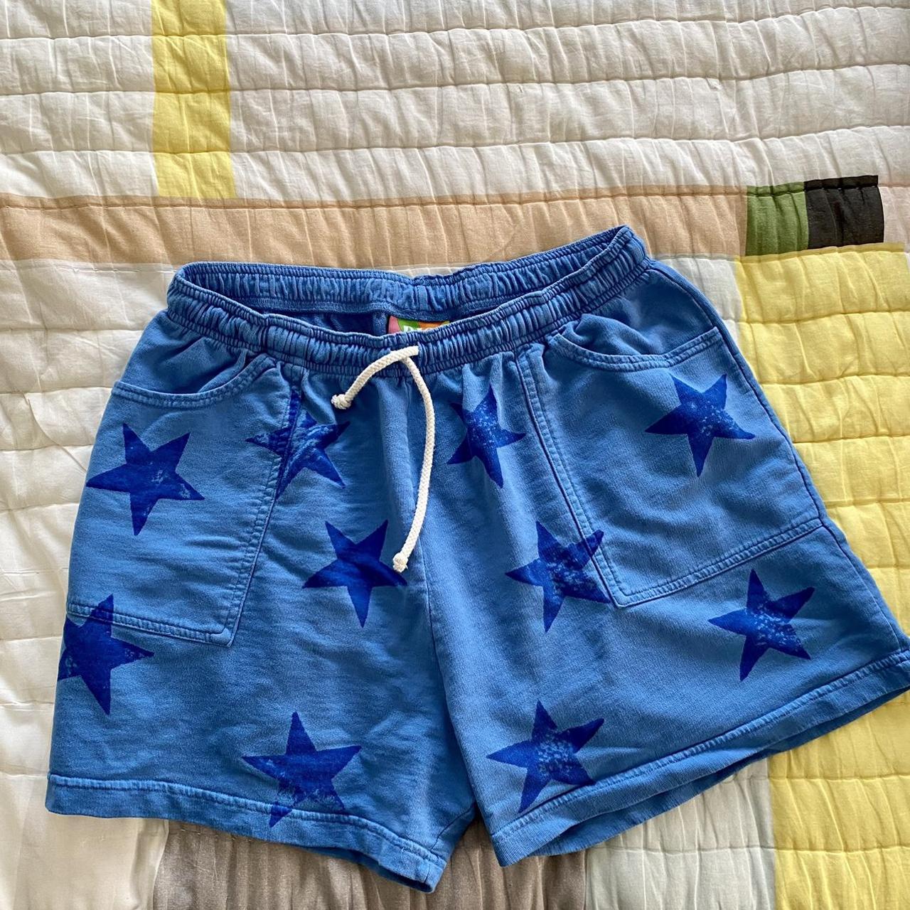 Shipping included in price! Blue shorts with... - Depop