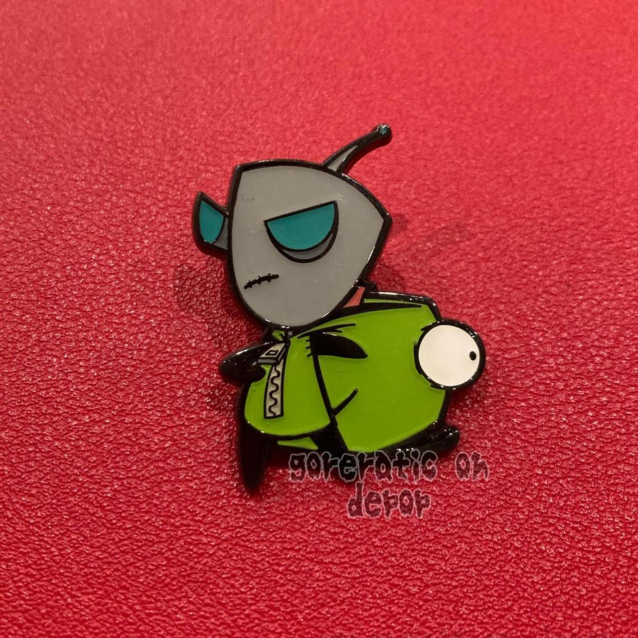 Invader Zim GIR Pin Rarely used metallic pin... - Depop