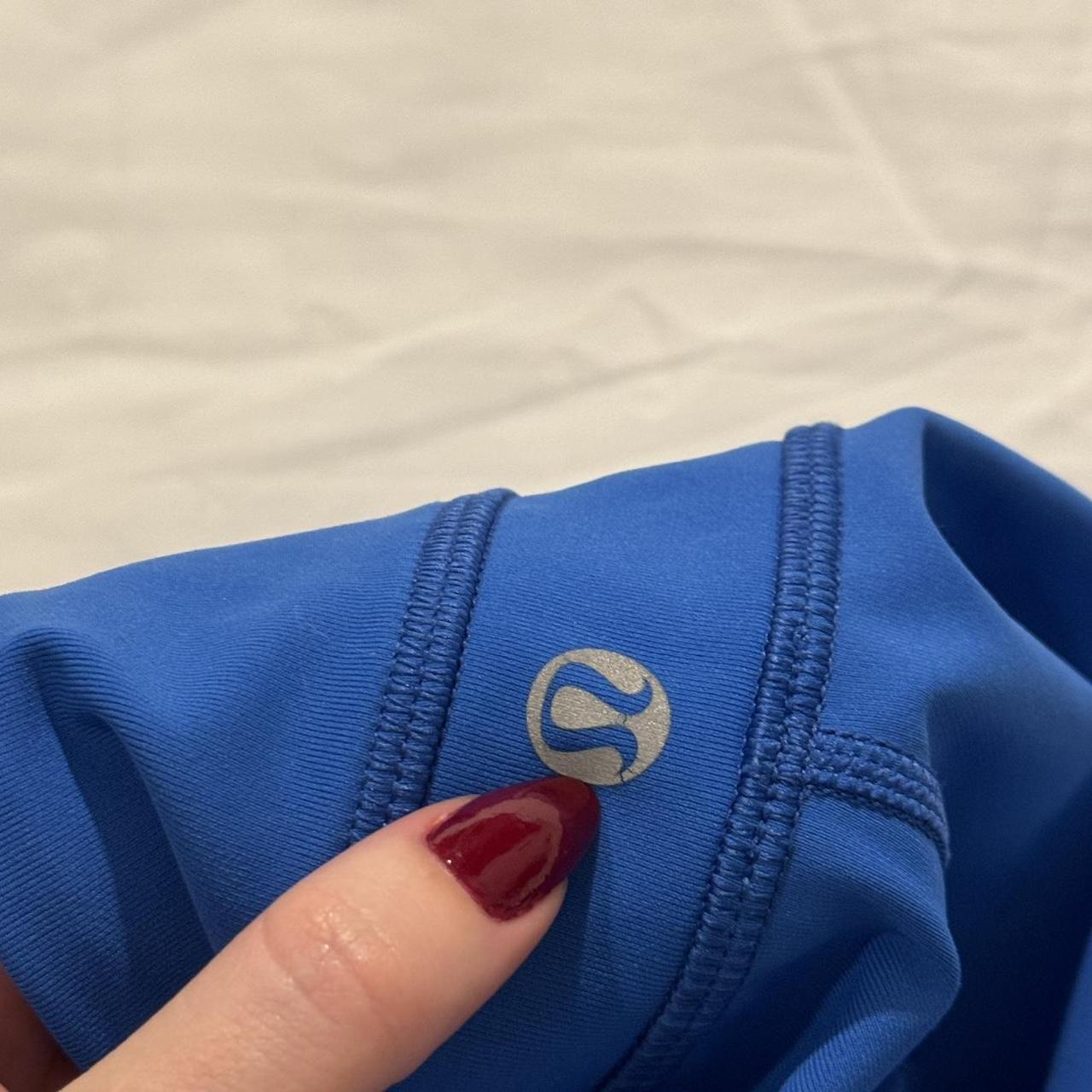 Lululemon spandex shorts Color is poolside blue In... - Depop