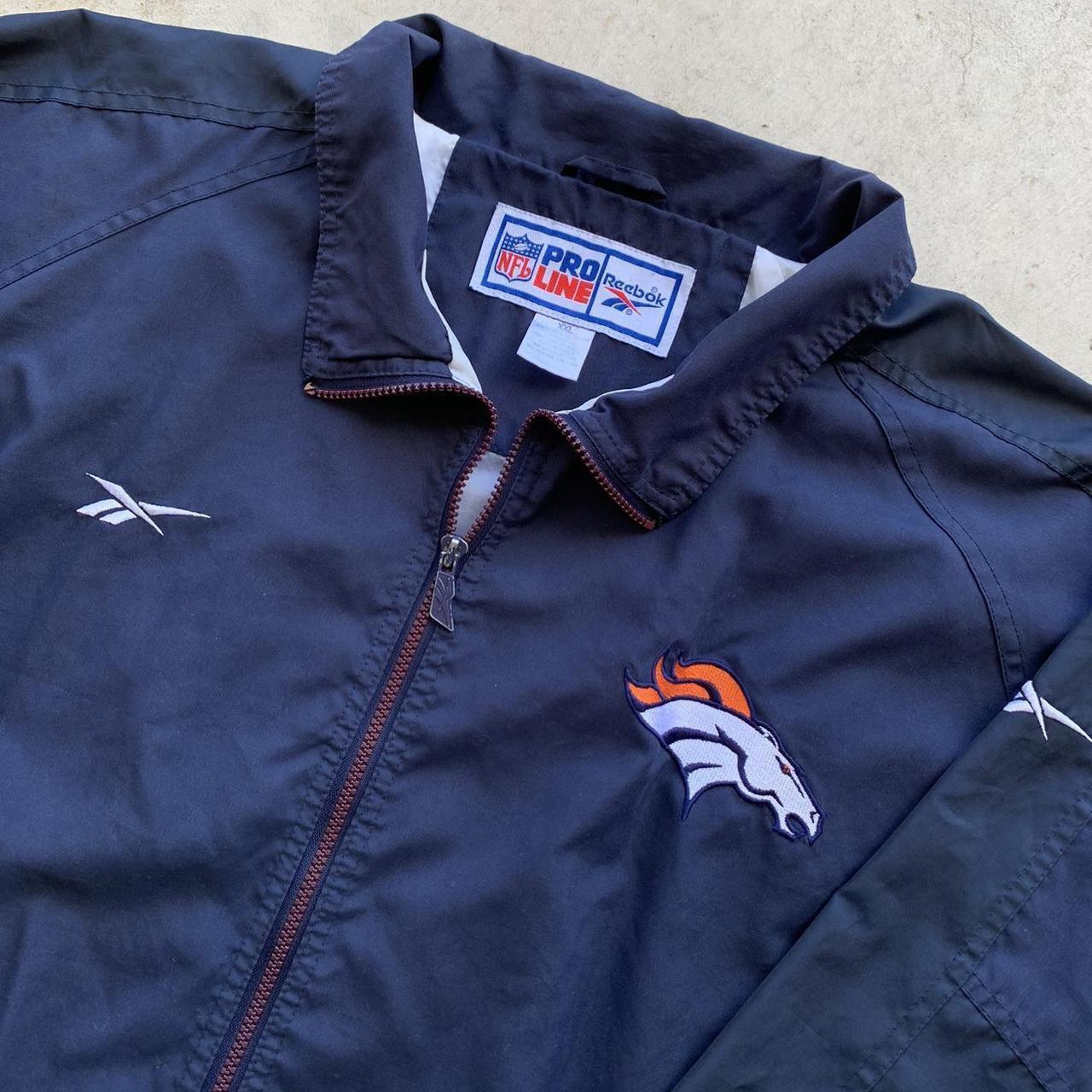 Vintage Denver broncos Reebok pro line jacket.... - Depop
