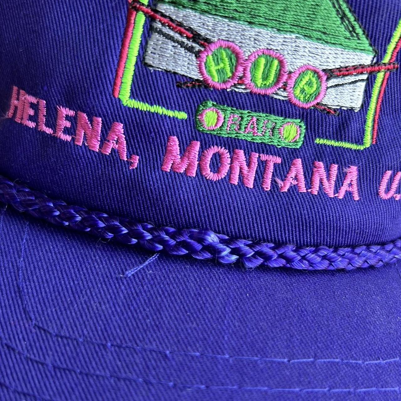Vintage 90s Helena Montana USA zipper back hat.... - Depop