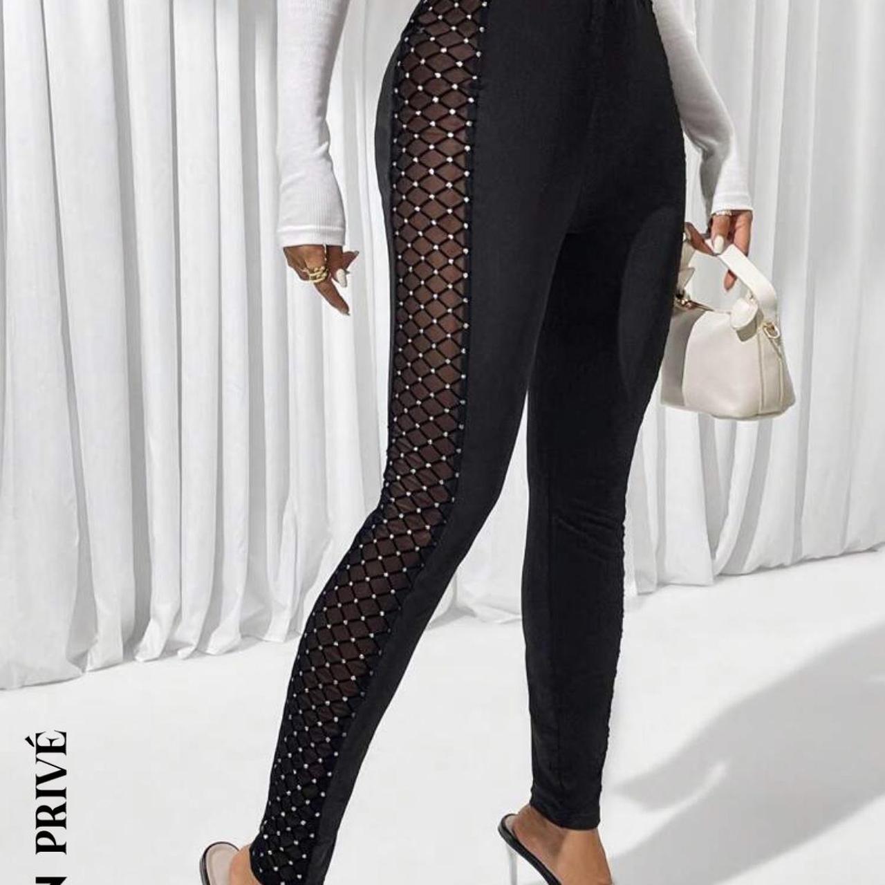 Side see through leggings great quality - Depop