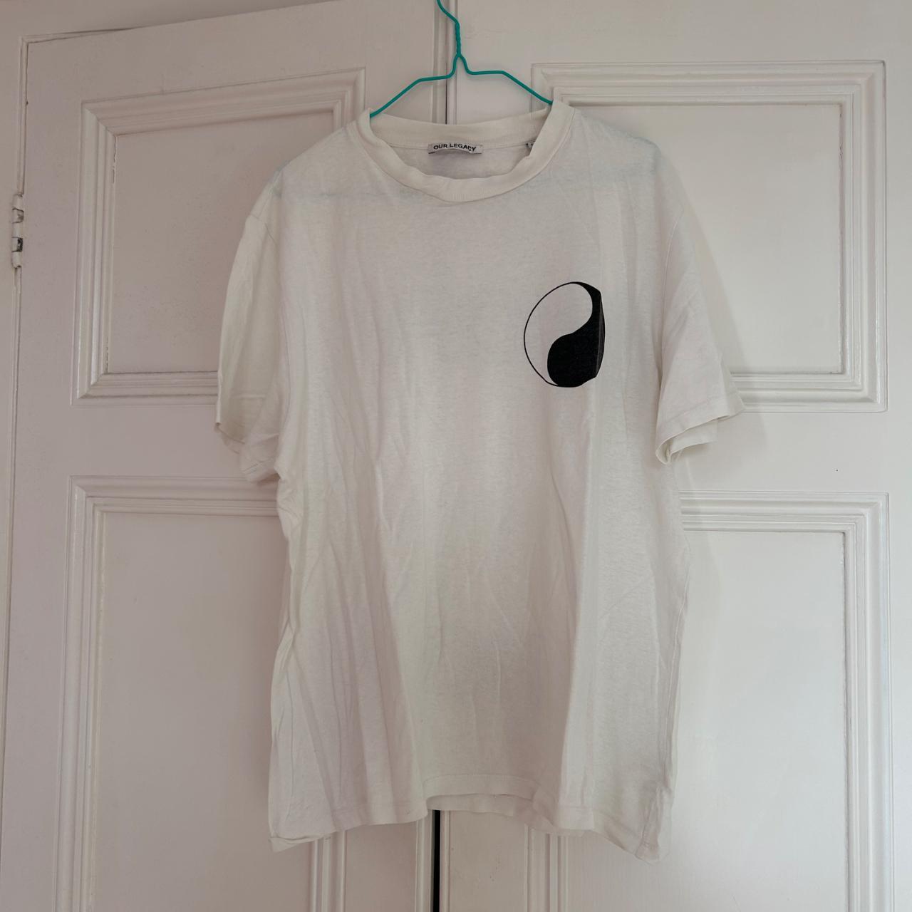 Our Legacy workshop tee yin yang M/ 48 - boxy cut... | Depop