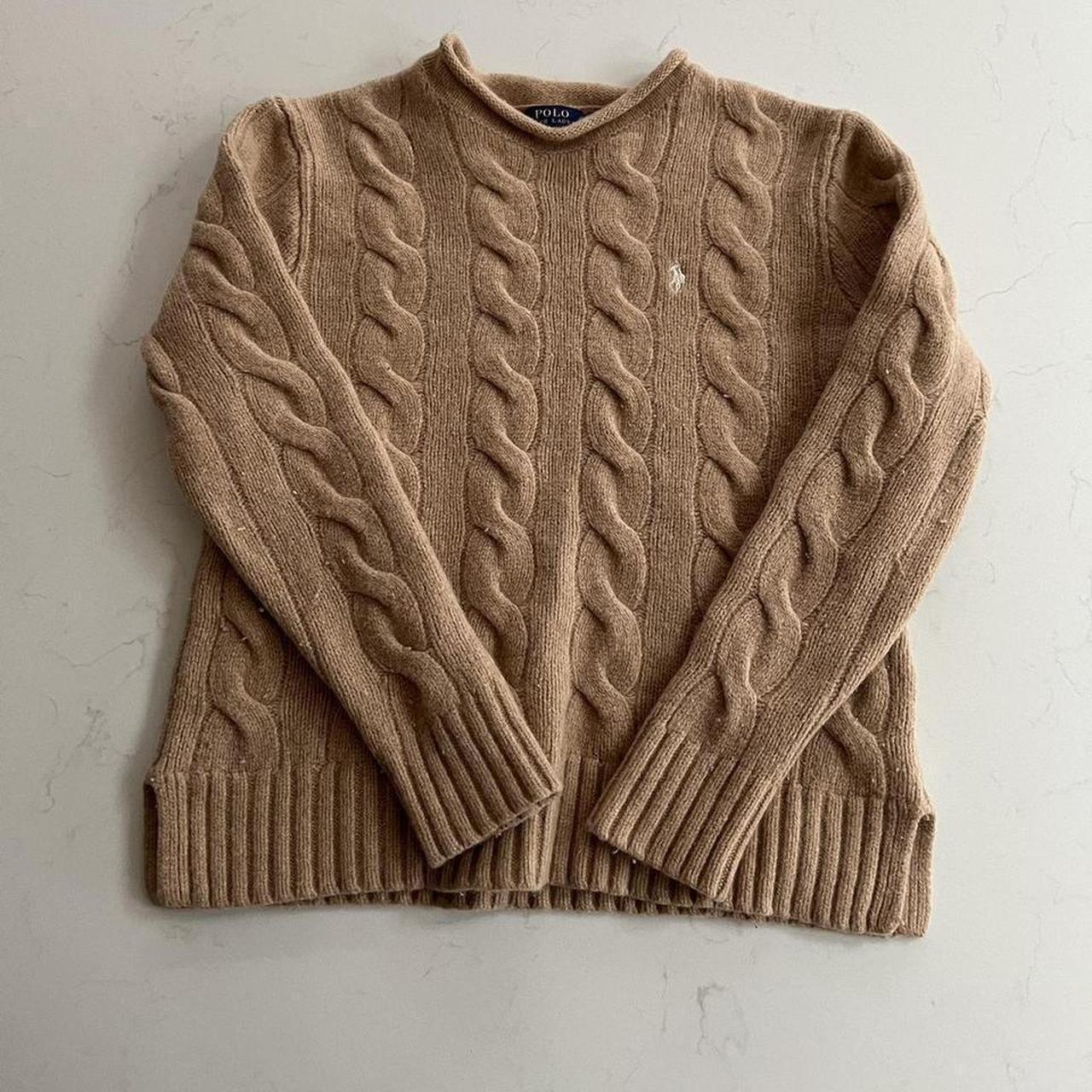 - Ralph Lauren beige cable knit jumper *material is... - Depop