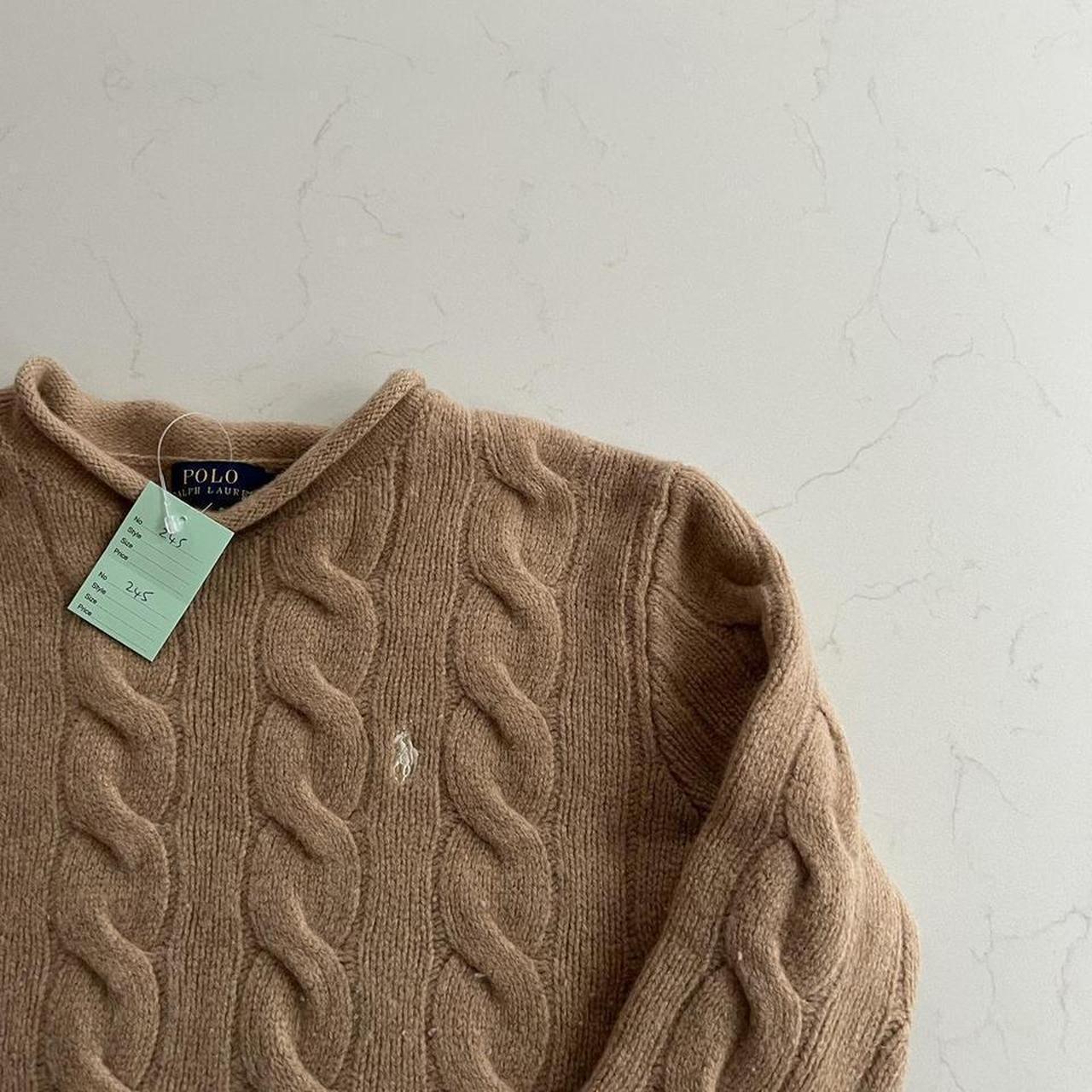 - Ralph Lauren beige cable knit jumper *material is... - Depop