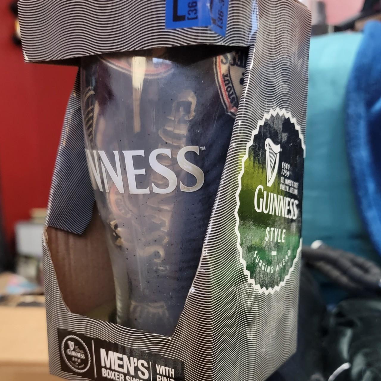 Guinness Men's Boxer With Pint Glass Size... - Depop