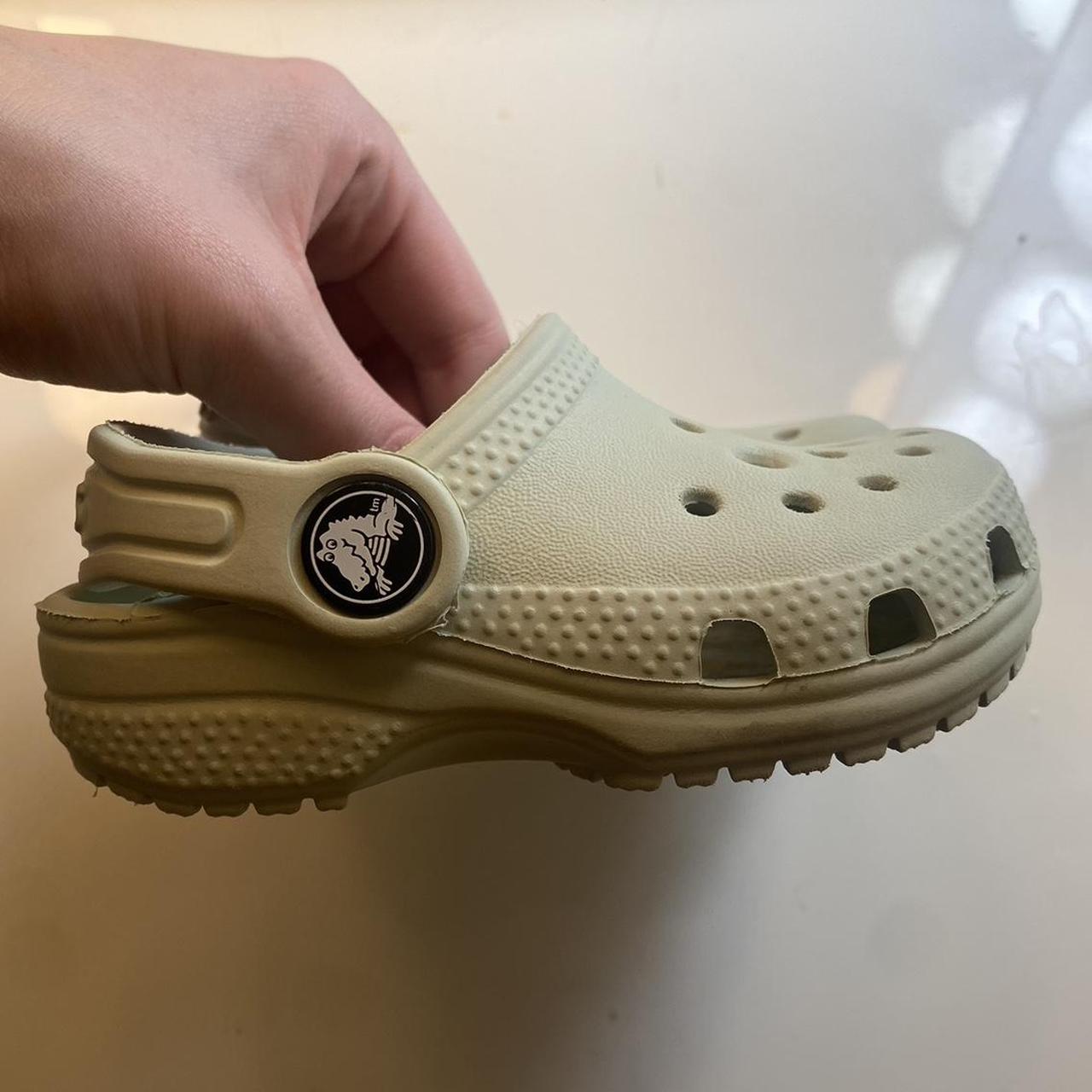 Light green crocs Baby/toddler Size 5c | Depop