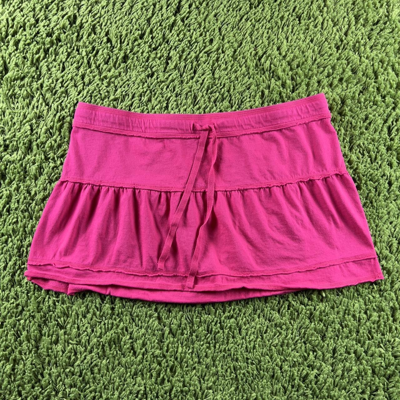 The Gia skirt 00’s era pink micro mini tiered... - Depop