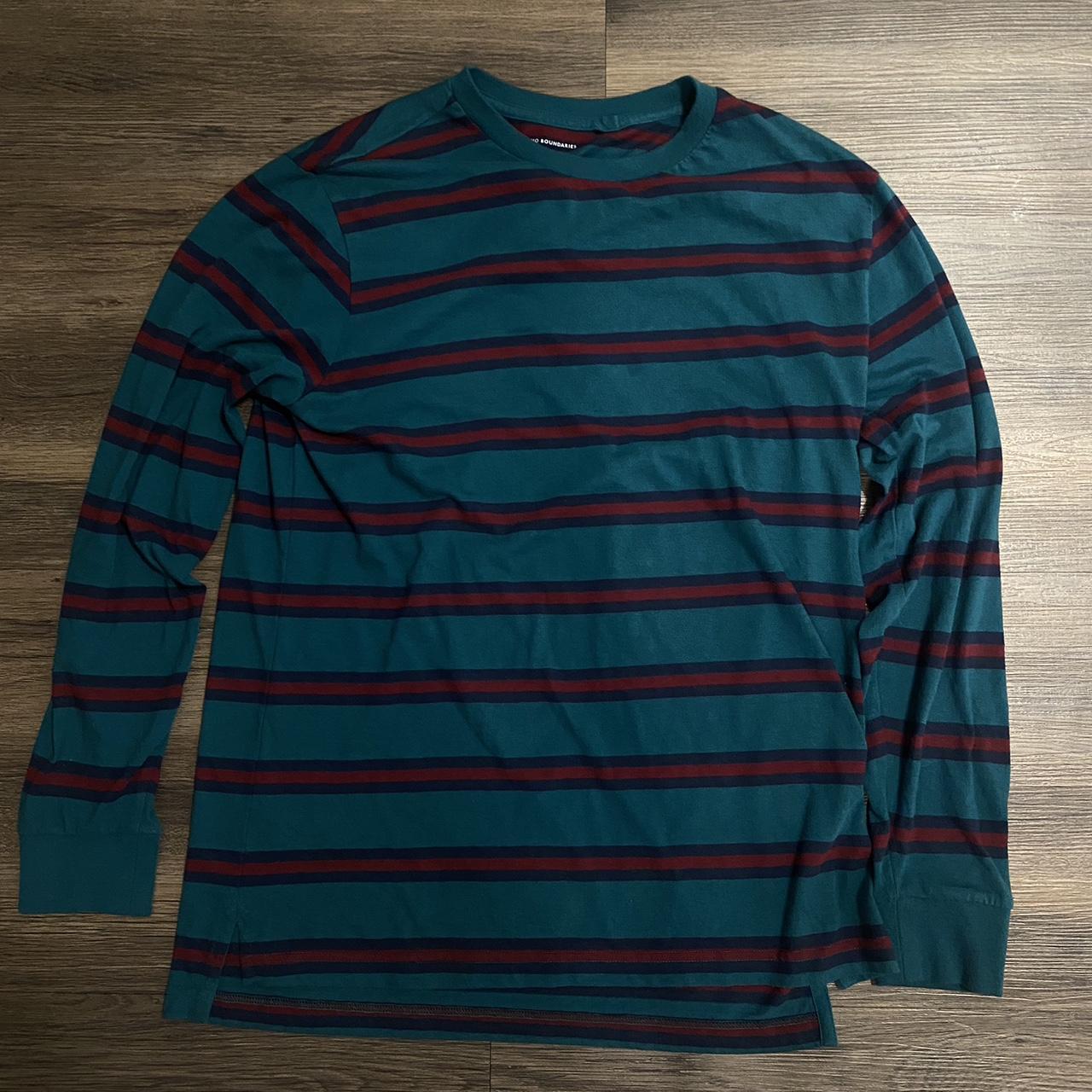 Vintage Striped Long Sleeve Medium - Depop
