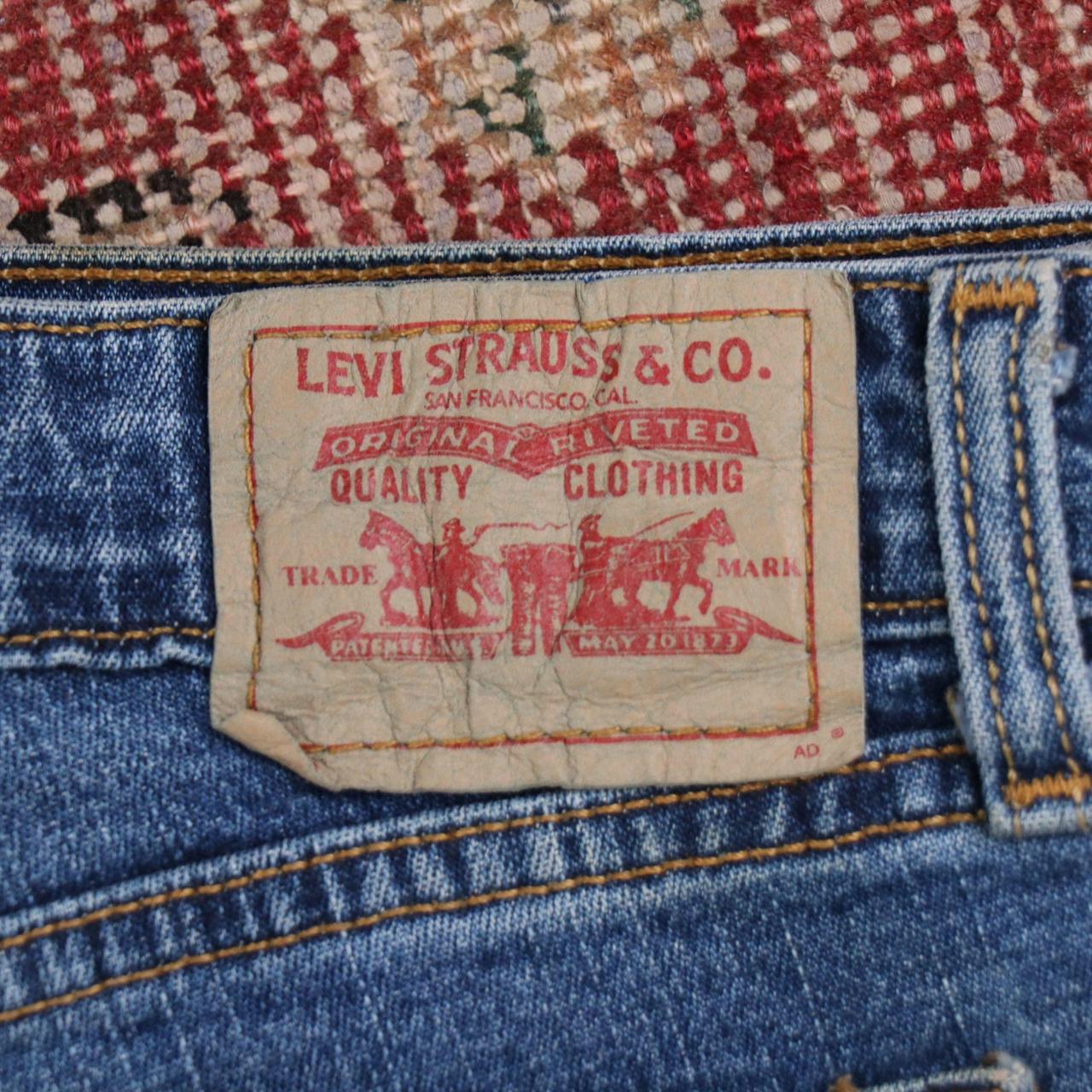 Levi's 518 W30 L24 Flared Blue Denim Jeans Brand: ... - Depop