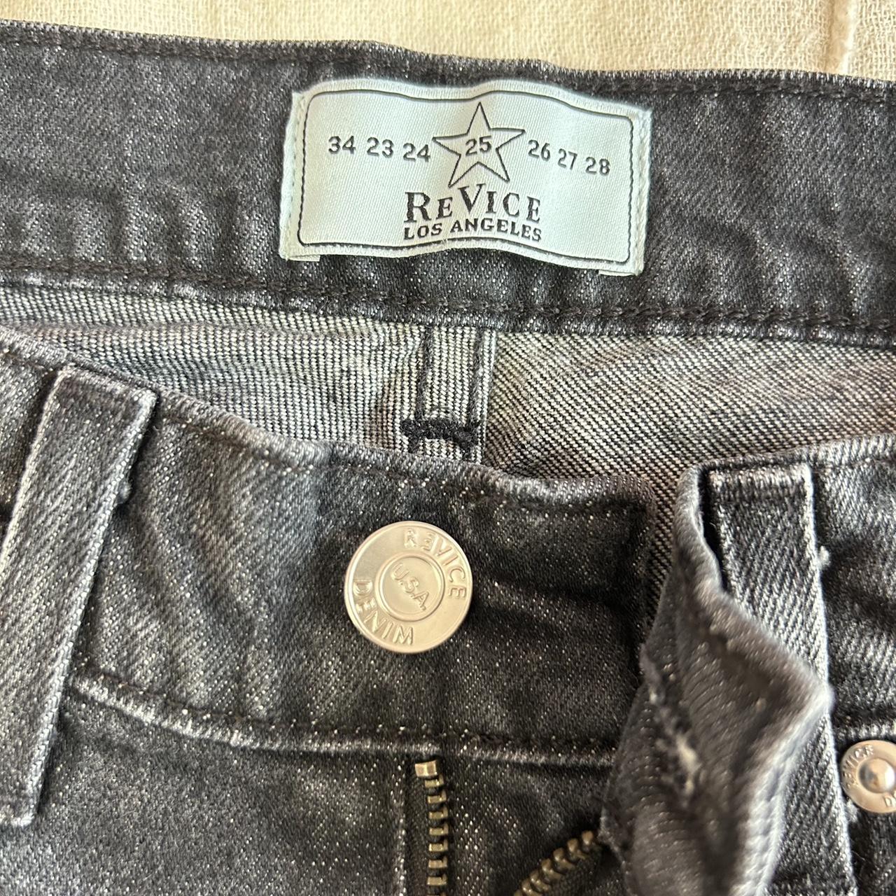 black revice low rise flare jeans size 25/32 never... - Depop