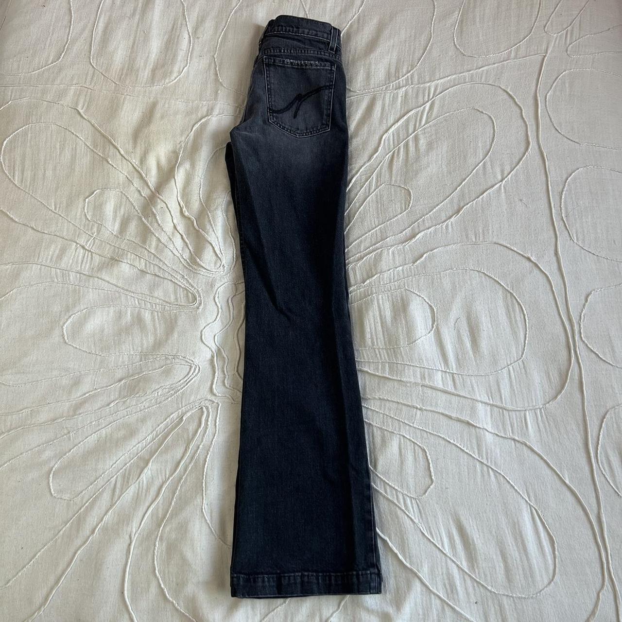 black revice low rise flare jeans size 25/32 never... - Depop