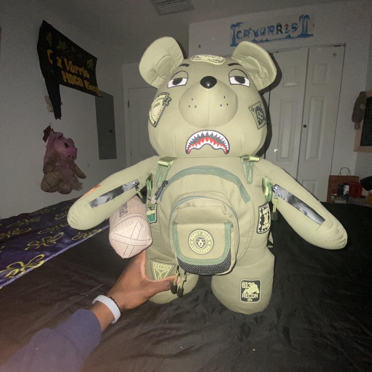 Army Sprayground Teddy bear Backpack | Depop