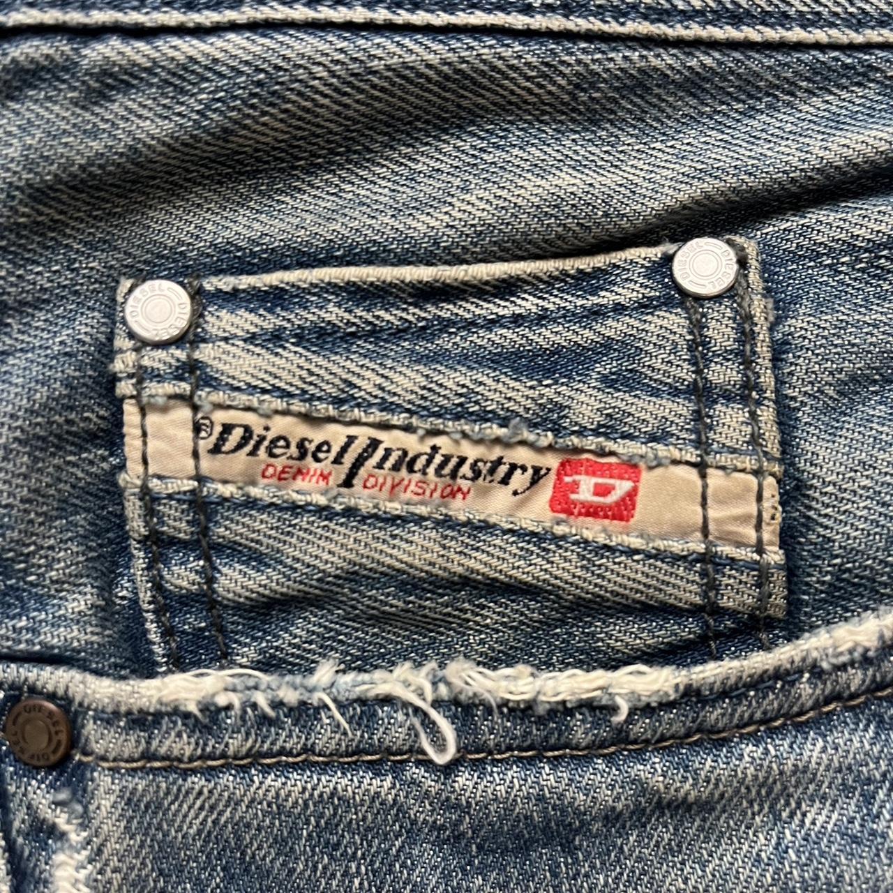 Vintage 2000s y2k distressed diesel jeans. Nice... - Depop