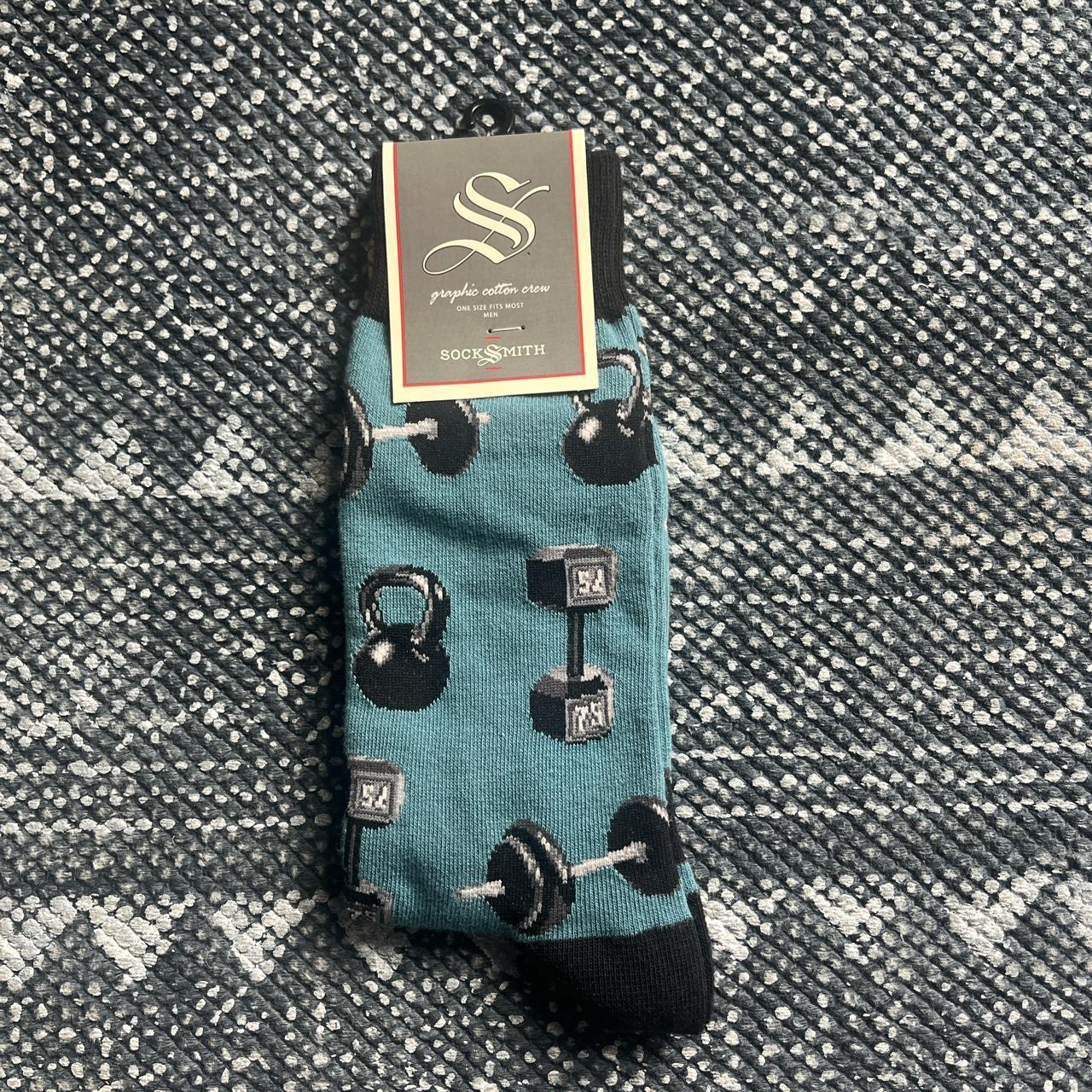 Blue and black SockSmith weight socks, men’s one... - Depop